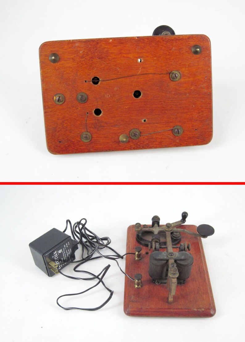 Antique Telegraph Key and Sounder Telegraphy Station on | Etsy