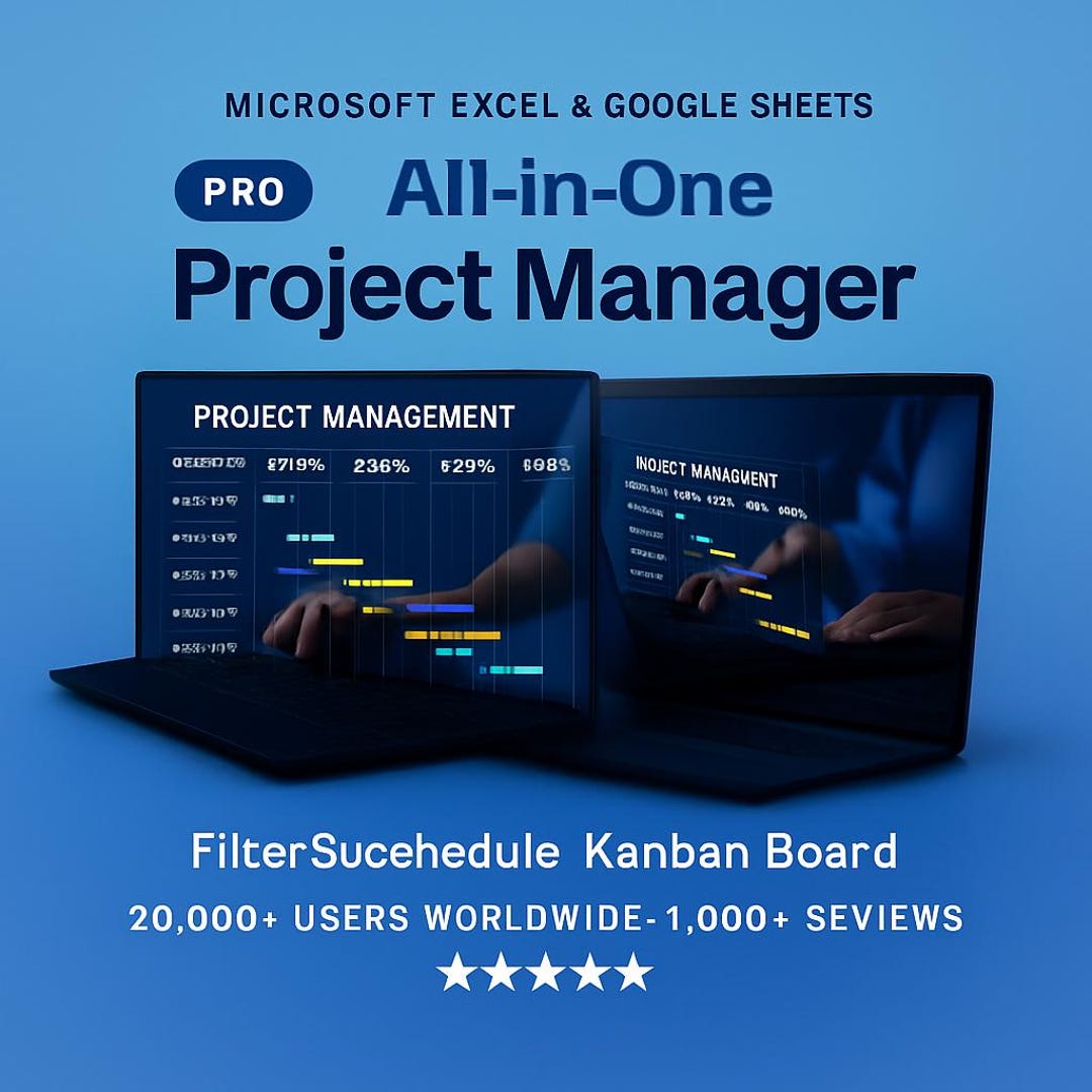 All-in-one Project Manager Spreadsheet | Project Management System ...