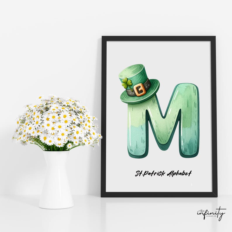 Leprechaun Alphabet Clipart – St. Patrick’s Day PNG Letters for Crafts ...