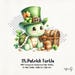 St. Patrick’s Day Turtle Clipart | 75 PNG Cute Watercolor Shamrock ...