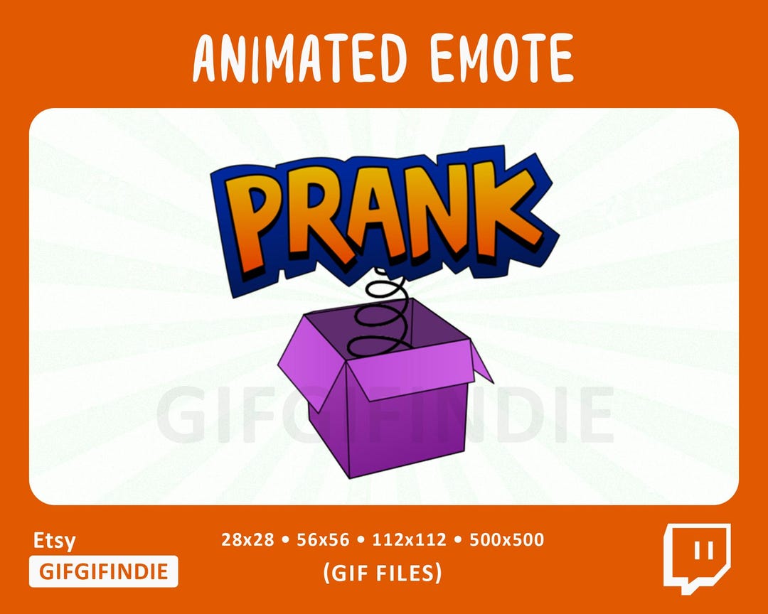 Animated Box Prank Emote for Twitch or Discord - Surprised Prank Emoji ...