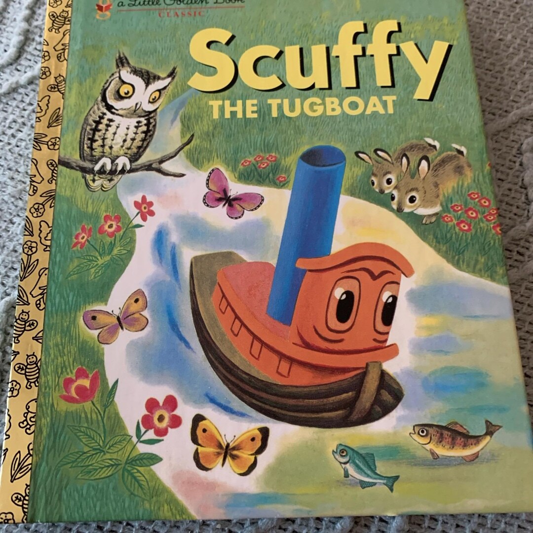Scruffy the Tugboat Little Golden Book 1976 - Etsy