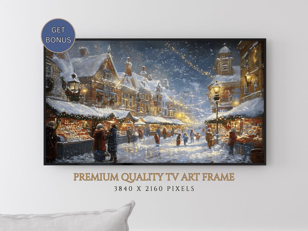 Festive Christmas Digital Art for Samsung Frame TV, Christmas Frame Art ...