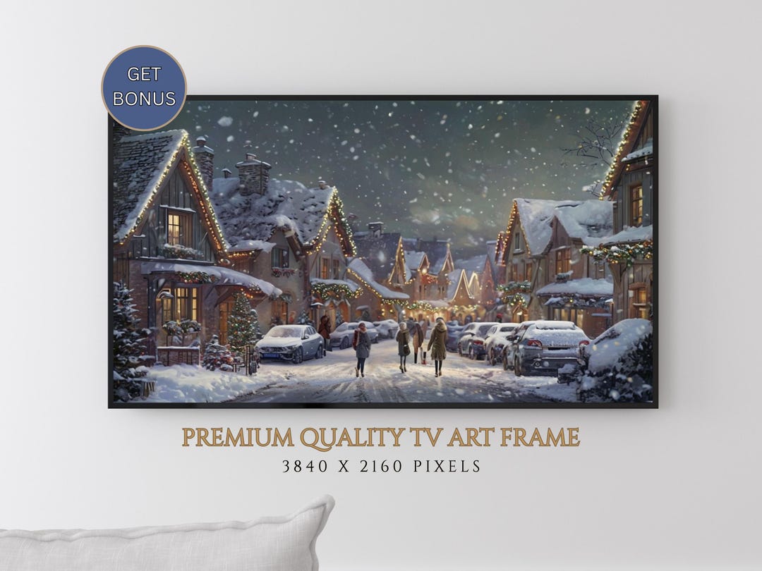 Festive Christmas Digital Art for Samsung Frame TV, Christmas Frame Art ...