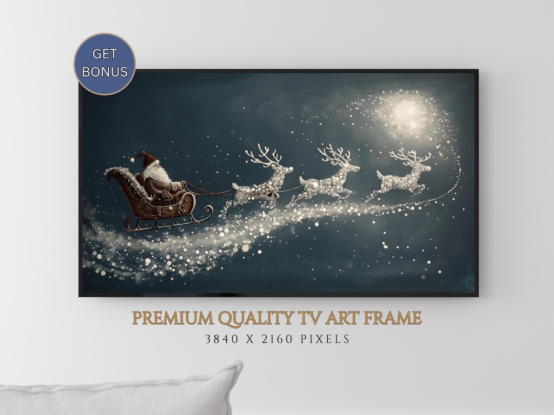 Festive Christmas Digital Art for Samsung Frame TV, Christmas Frame Art ...
