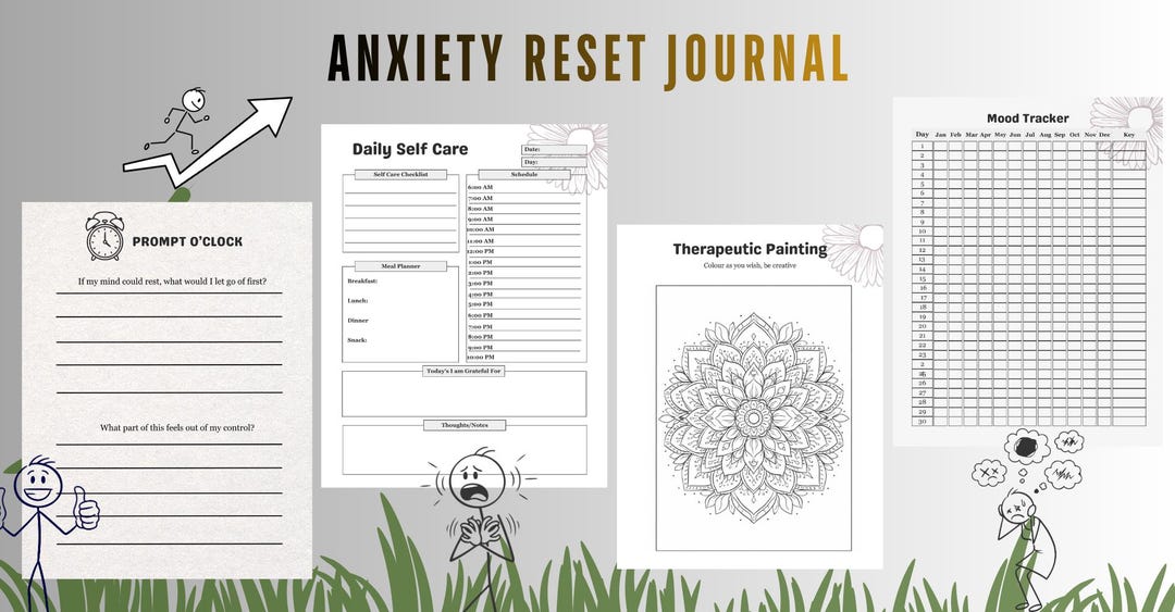 Digital Anxiety Reset Journal| Guided Anxiety Printable| Mental Health ...