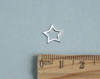 Small silver stars | Etsy