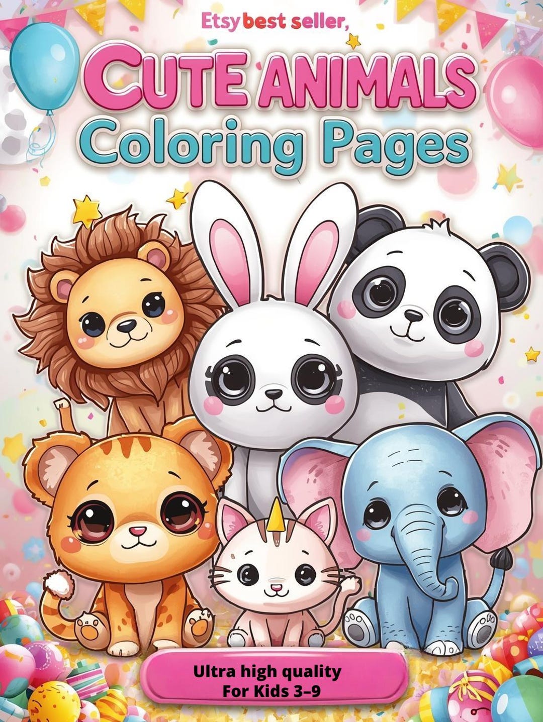 Animals Coloring Pages for Kids | Cute 100 Printable Coloring Sheets ...