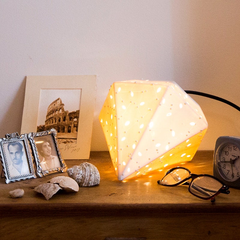 Perforated Lamp - Etsy