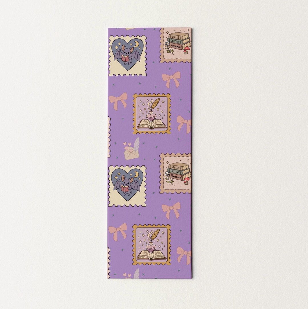 Romantasy Bookish Bookmark, Cute Pastel Witchy Reading Bookmark ...