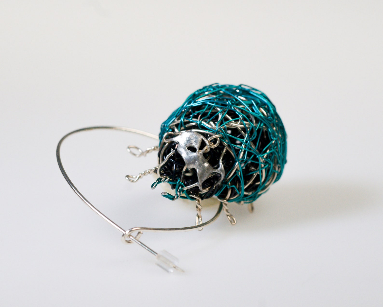 Ladybug Brooch Ladybug Jewelry Ladybird Brooch Petrol Wire Art ...