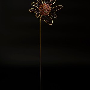 Sunflower Art Home Decor, Wire Sculpture Metal Daisy Gift, Contemporary ...