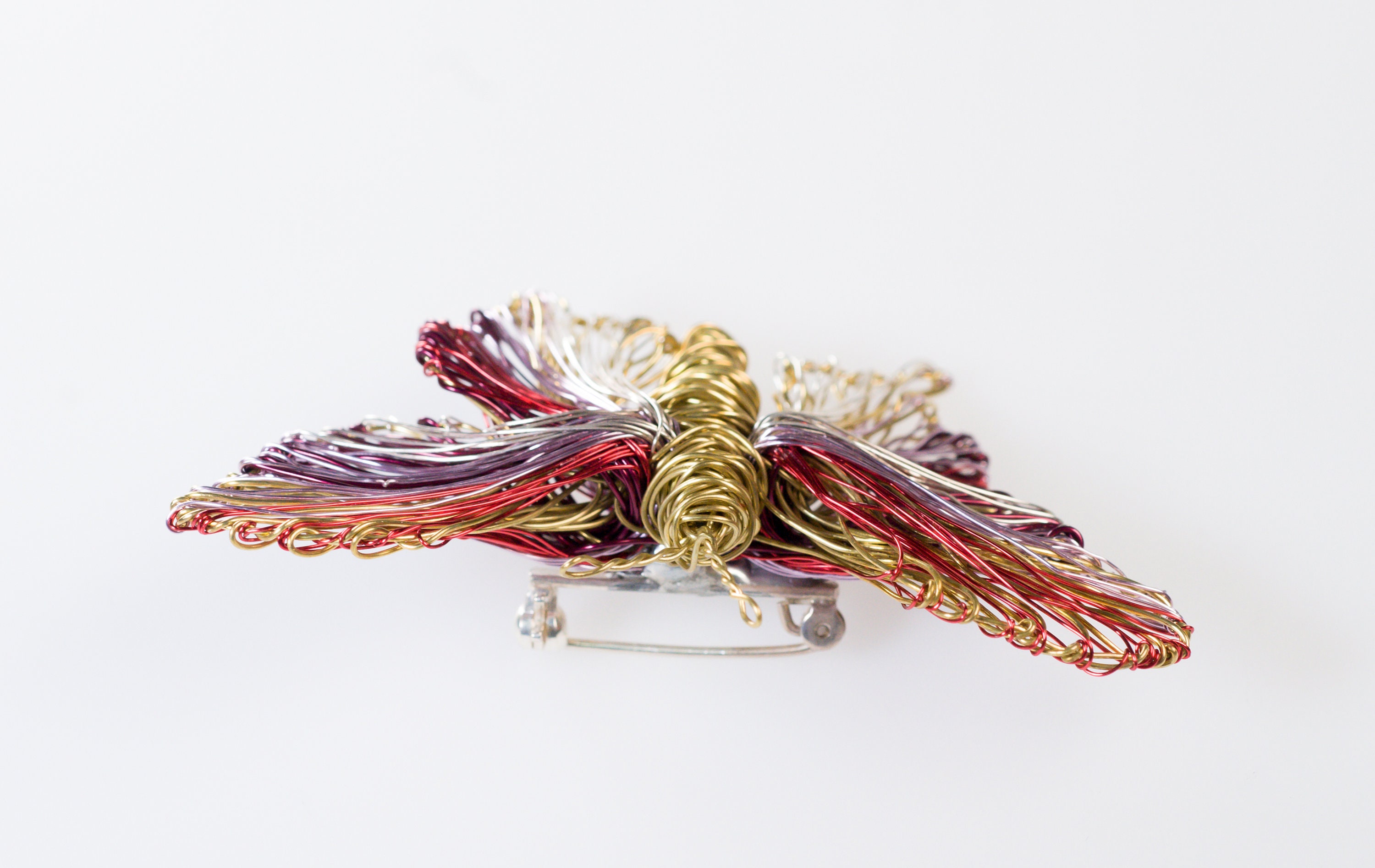 Art Butterfly Brooch, Wire Butterflies Jewelry, Wire Sculpture Art ...
