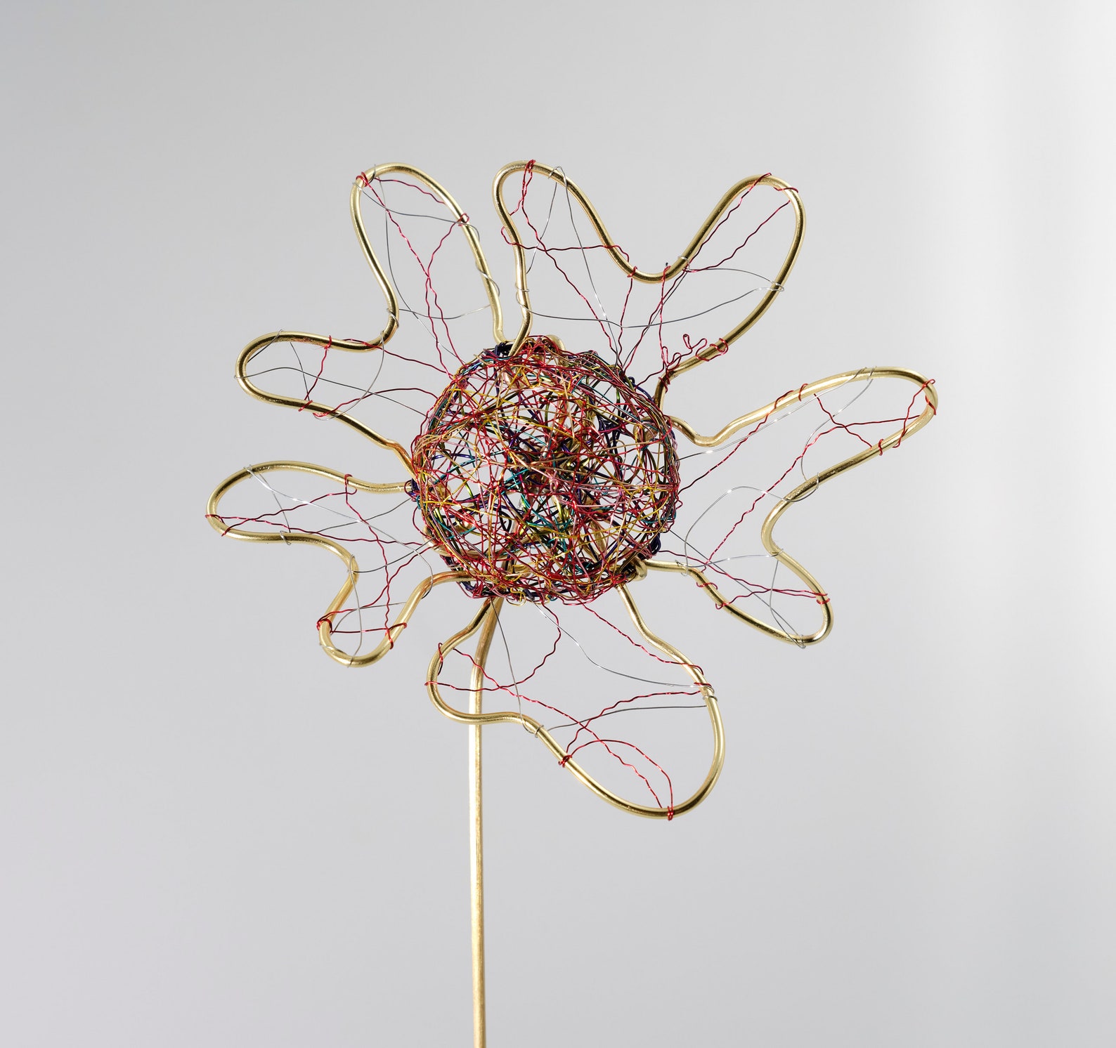 Sunflower Art Home Decor, Wire Sculpture Metal Daisy Gift, Contemporary ...