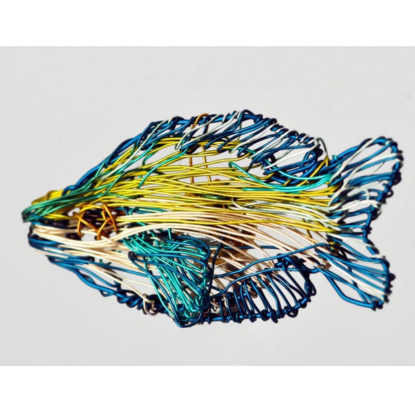 Wire Fish Sculpture - Etsy