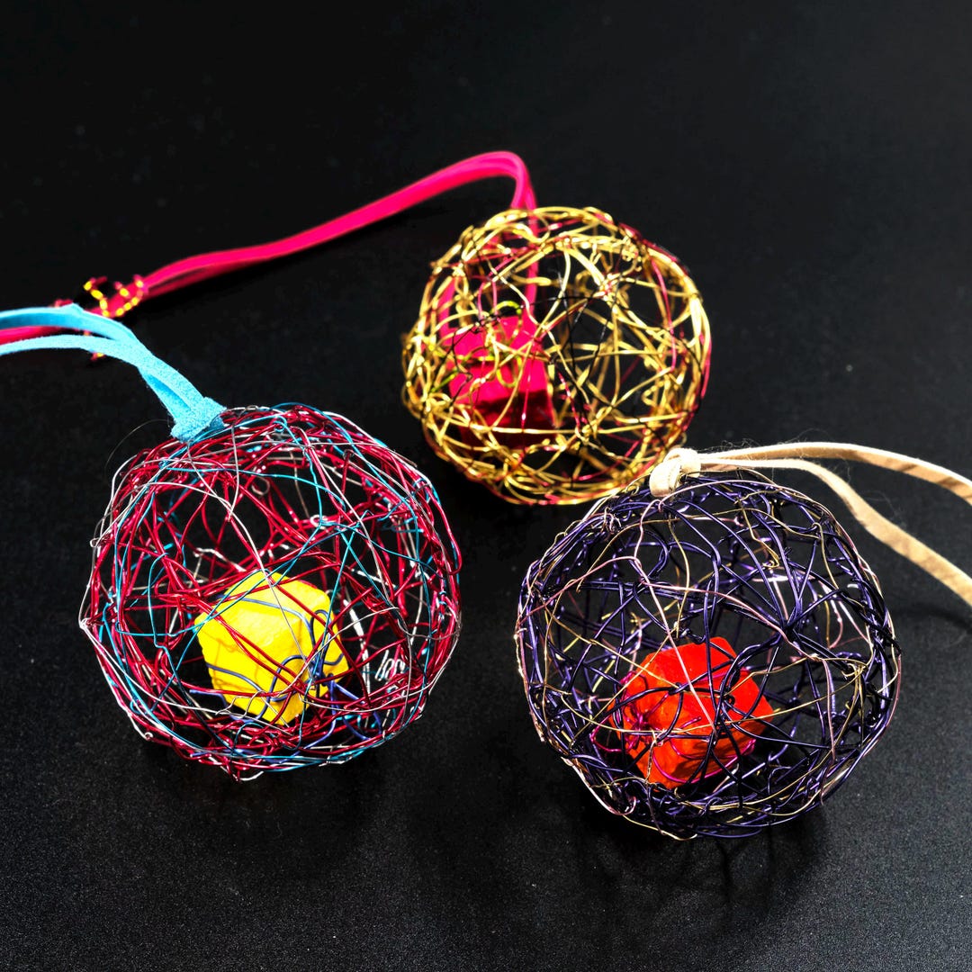 Wire Sphere Sculpture · Small Ball Line Art Ceiling Mobile · Studio ...