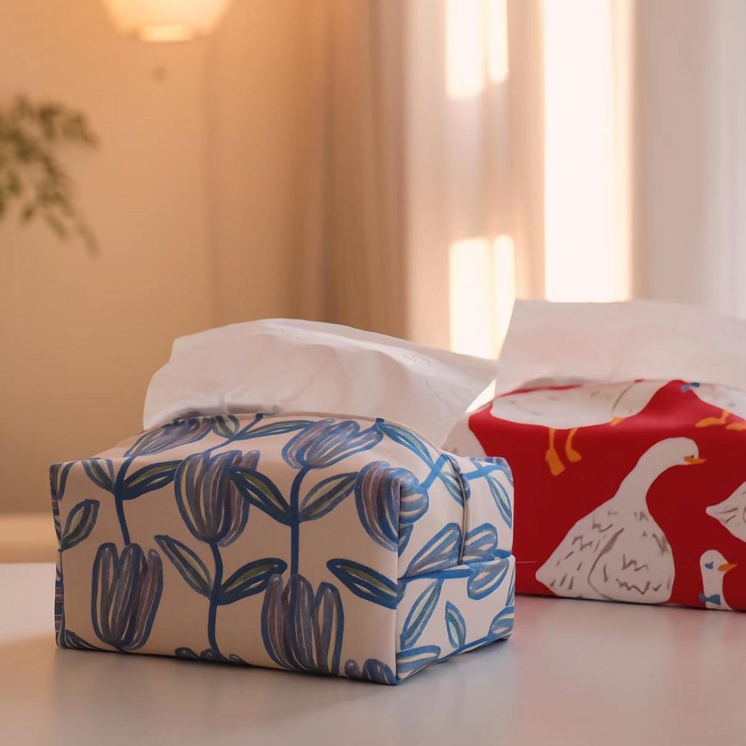 Fabric Tissue Box Cover Sewing Pattern, Tissue Holder PDF, Beginner ...