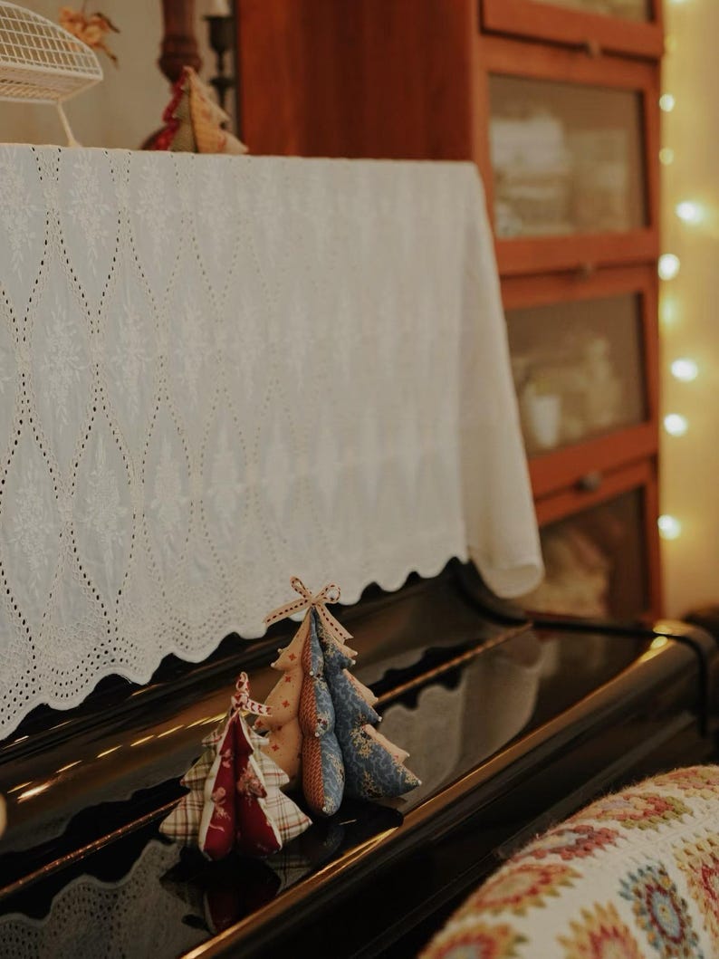 Fabric Christmas Tree Sewing Pattern, Quilted Christmas Ornament ...