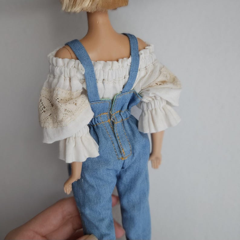 Overalls PDF Sewing Pattern (barbie / Momoko) — Beginner Friendly ...