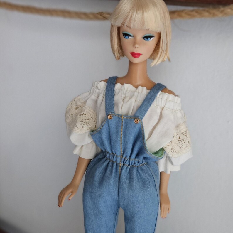 Overalls PDF Sewing Pattern (barbie / Momoko) — Beginner Friendly ...