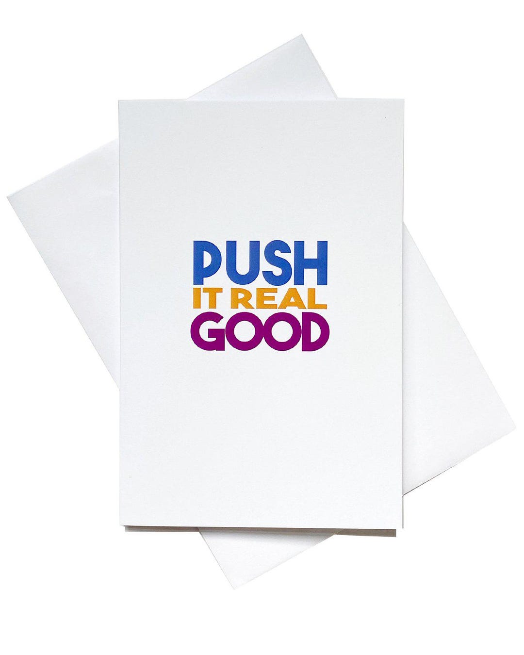 Push It Real Good Card - Etsy