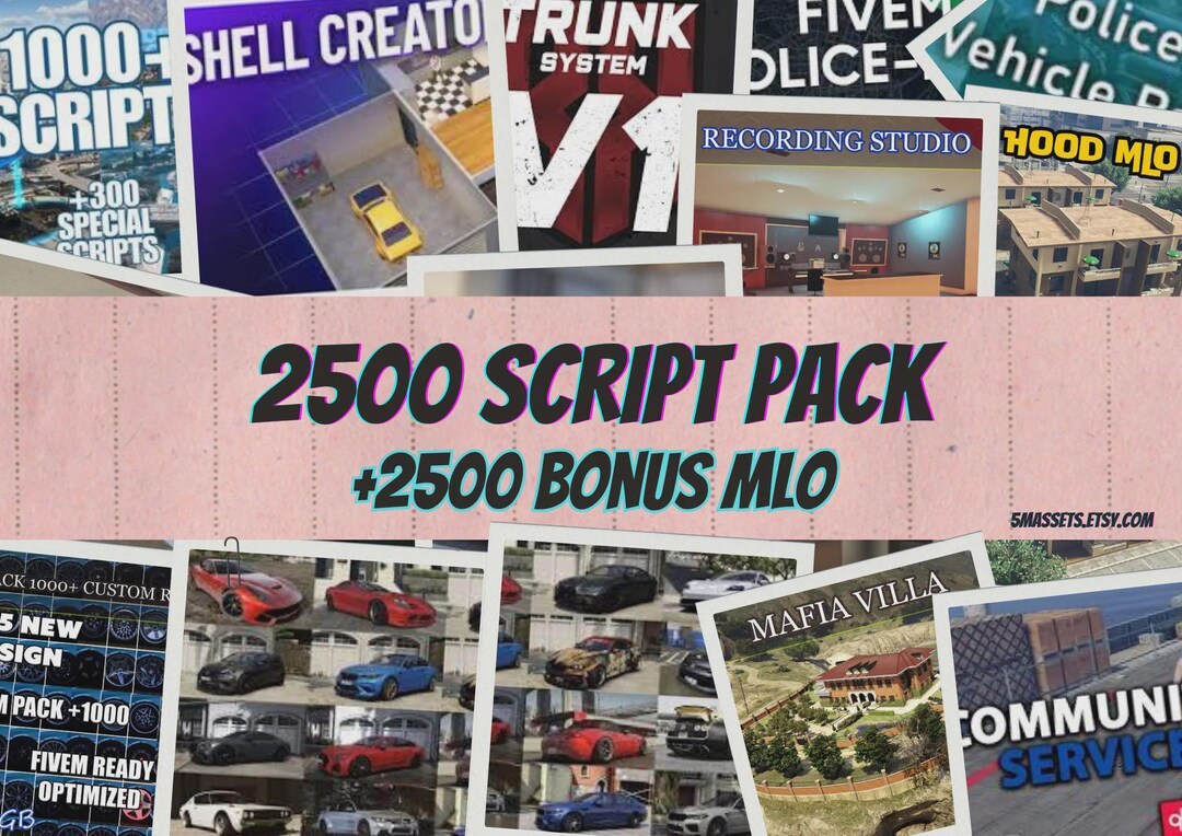 Fivem Script & MLO Pack | 5000+ Ready Files - Etsy