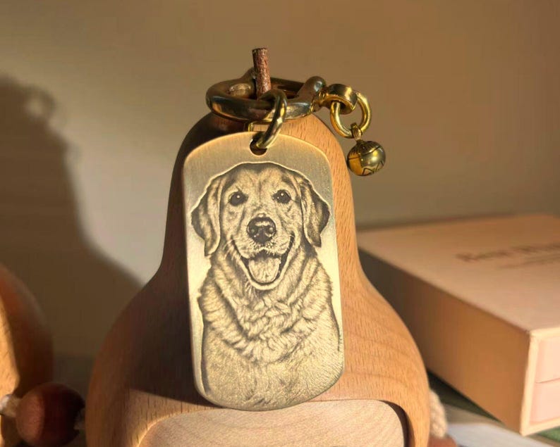 Military Brass Dog Tag for Dogs (yes, Dogs) • Custom Engraved Pet Photo ...