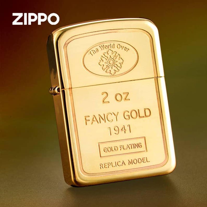 Zippo Replica 1941 18k Gold Plate Limited Edition Asian Market - Etsy