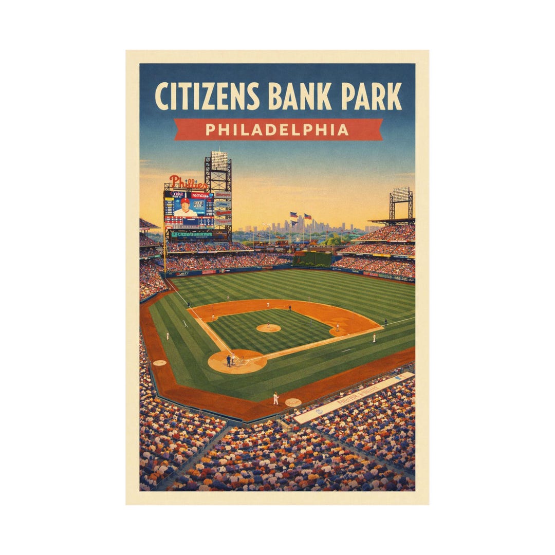 Citizens Bank Park Poster | Philadelphia Phillies Stadium Print ...