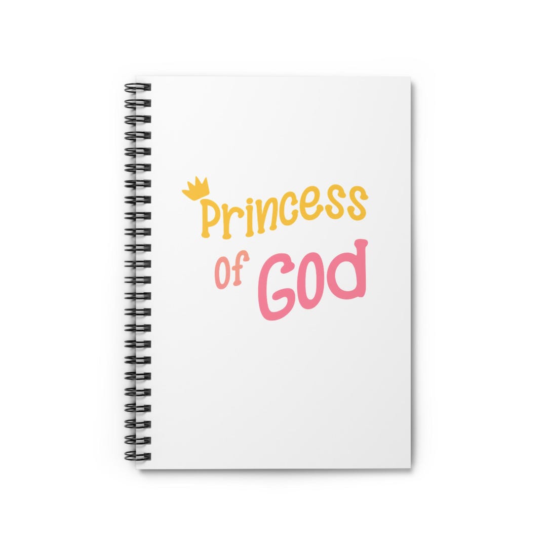 Princess of God Crown Inspirational Spiral Notebook - Etsy