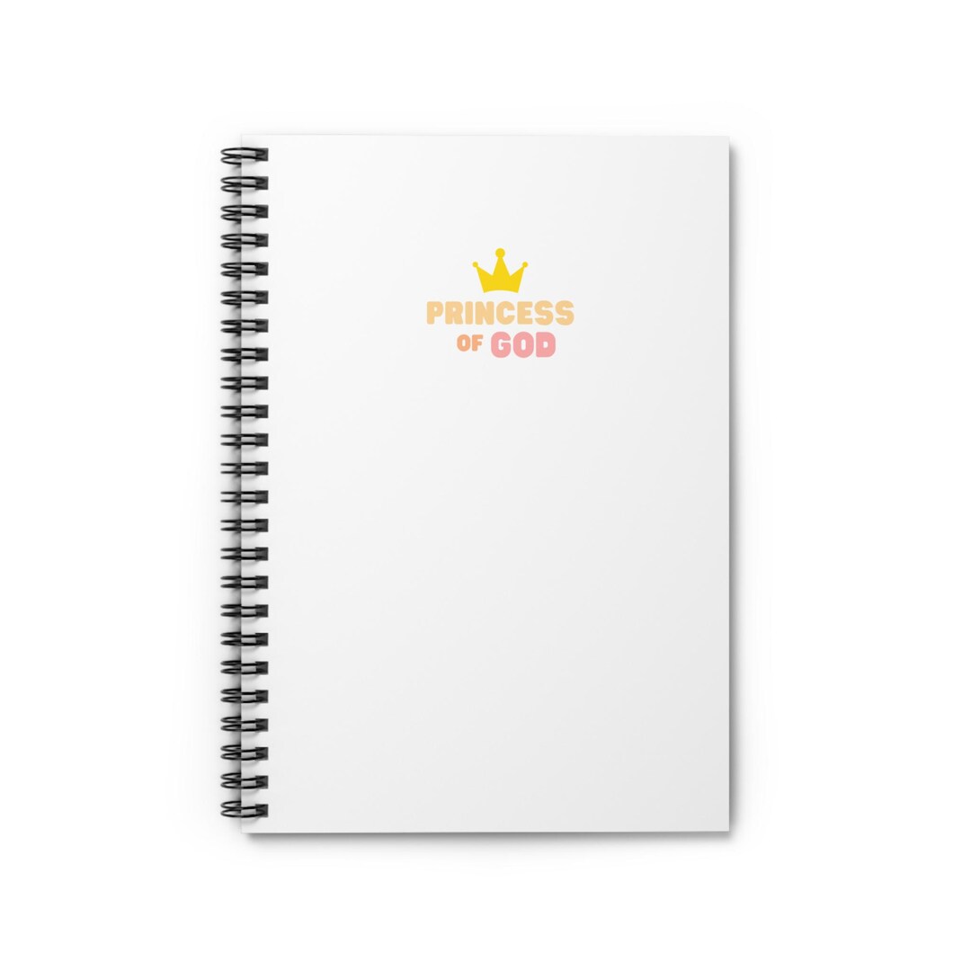 Princess of God Crown Inspirational Spiral Notebook - Etsy