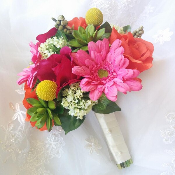 Fuchsia Bouquet - Etsy