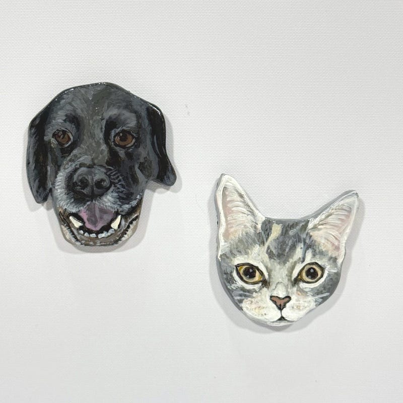 Pet Photo Magnet Clay - Etsy