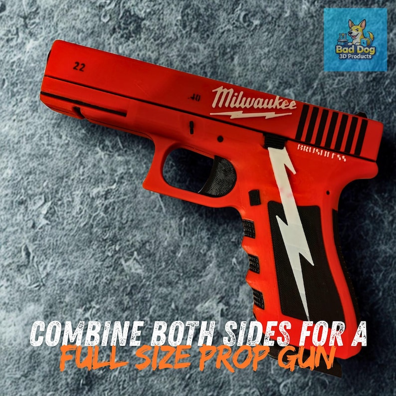 Milwaukee Mil-glock-ee Magnetic Display / Prop Gun (BOTH SIDES) - Etsy