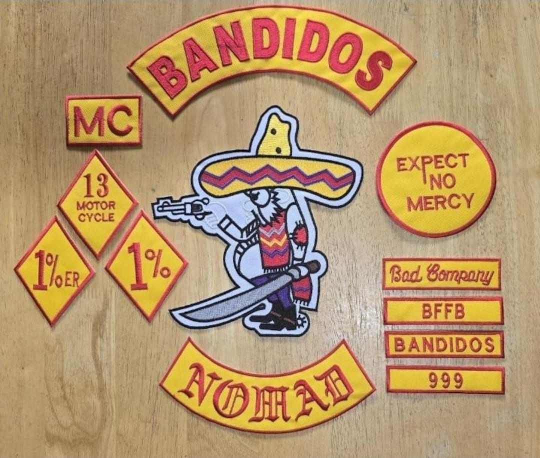 Bandidos Mc No Mercy Nomad Texas and Worldwide 1% 666 Embroidery Patch ...