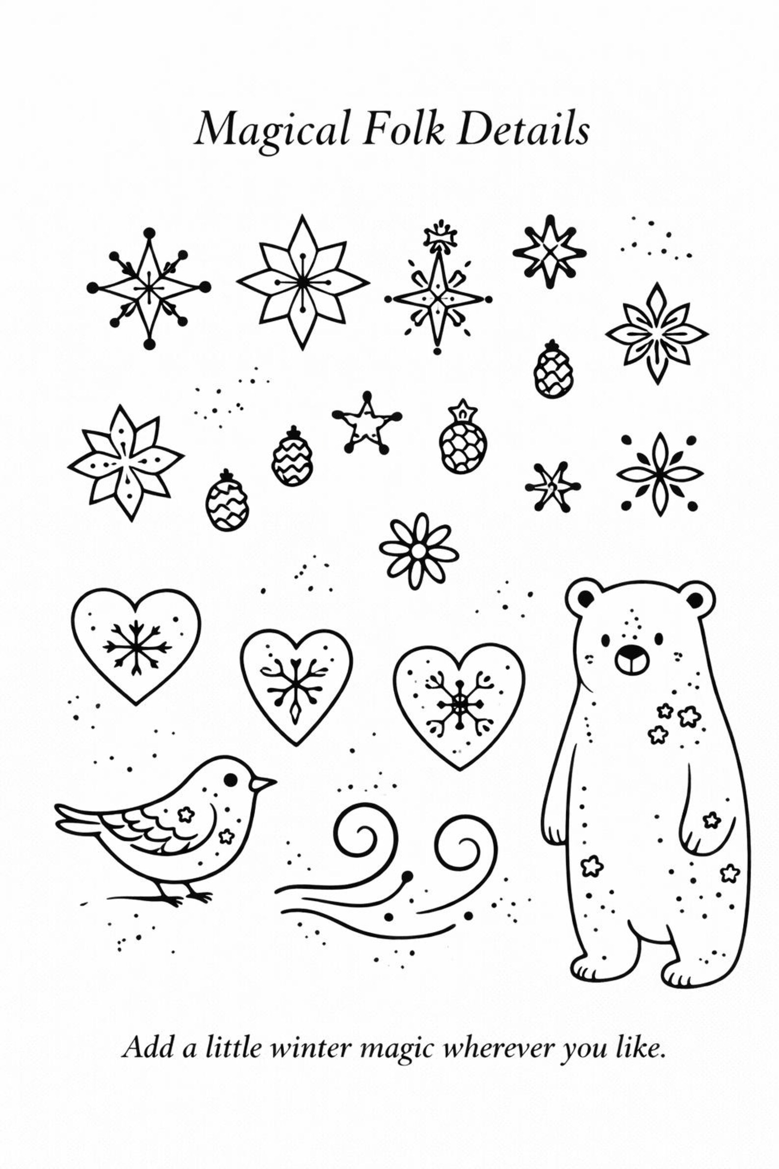 Scandinavian Winter Scene Cut & Paste Craft for Kids | Nordic Folk Art ...