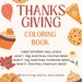 Thanksgiving Coloring Book — 14 Printable Pages | Easy, Medium and ...