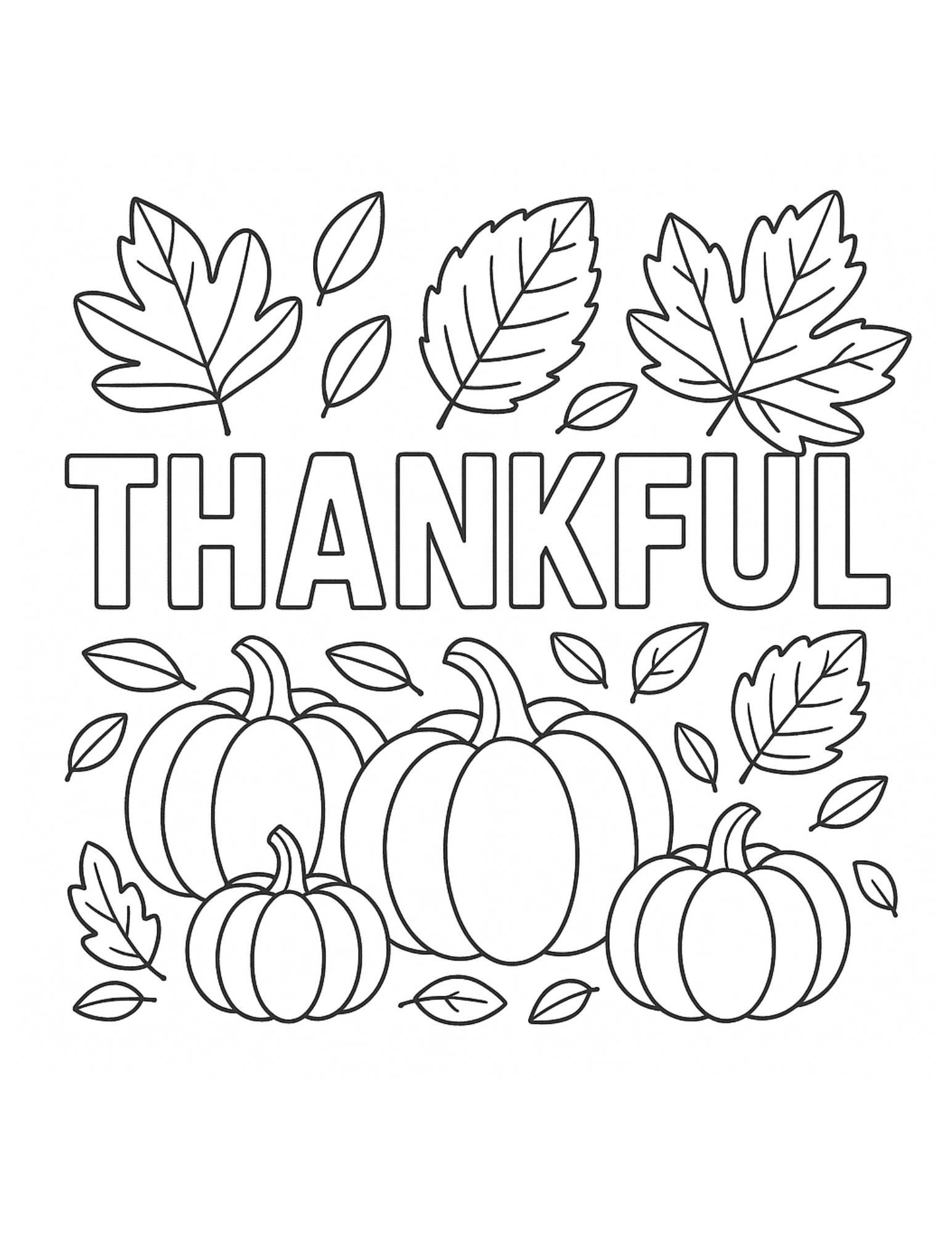 Thanksgiving Coloring Book — 14 Printable Pages | Easy, Medium and ...