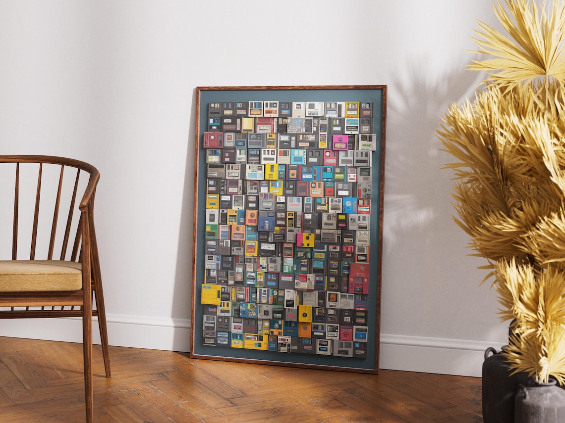 Vintage Computer Art | Retro Technology Print | 80s 90s Computing ...