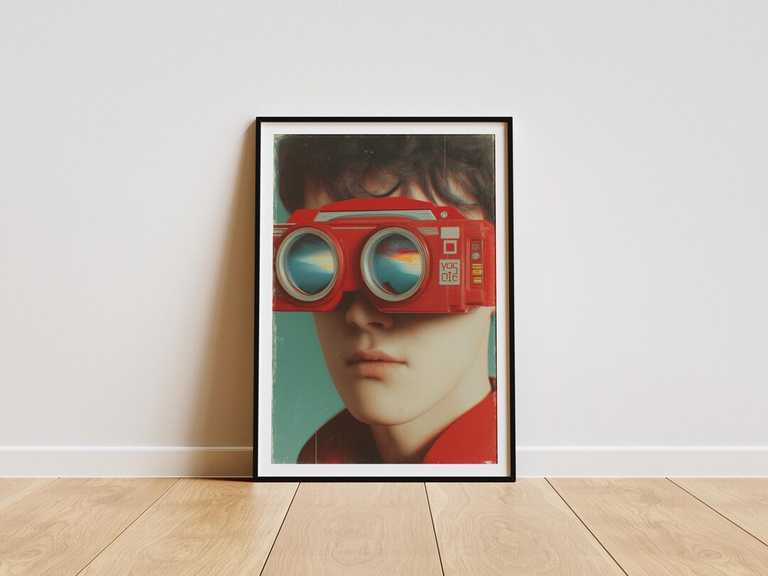 Retro Viewfinder Art Print | 80s 90s Nostalgia Decor - Etsy