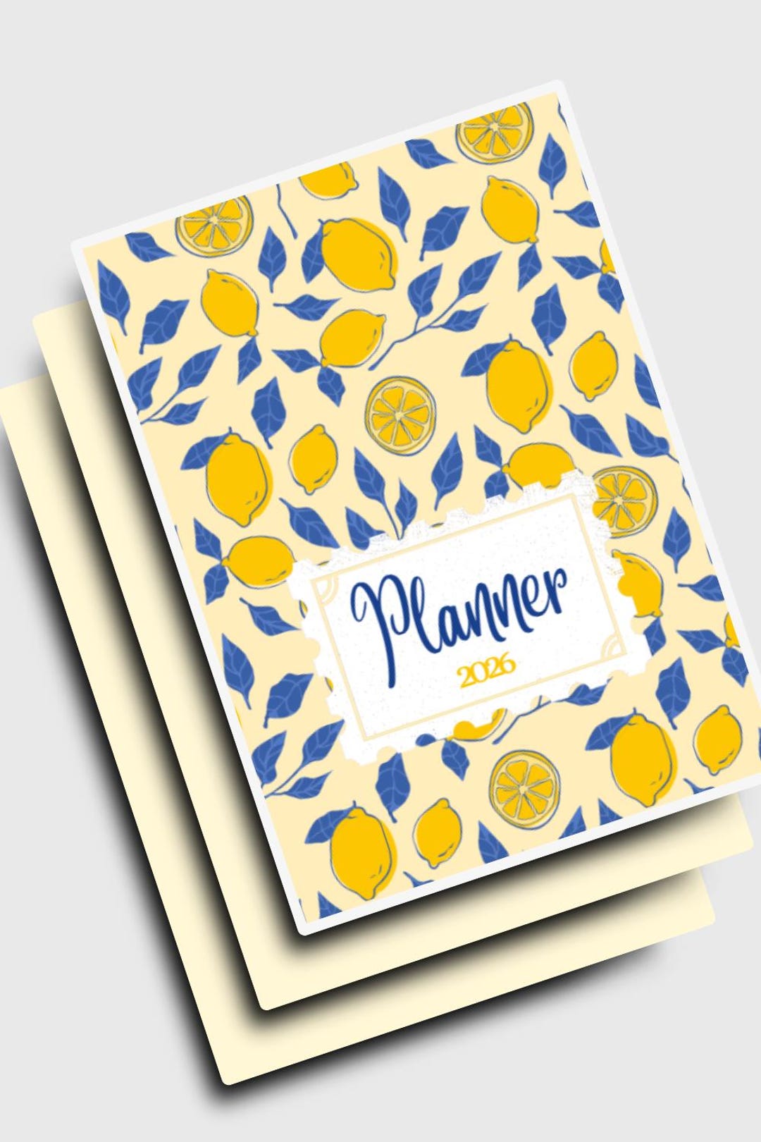 2026 Year Planner | Lemon Theme Annual Organizer | Printable Weekly ...