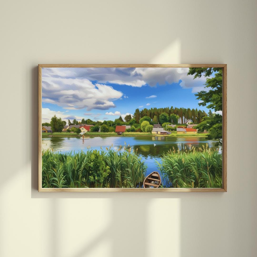 Landscape Wall Art Printable | Countryside Nature Print | Digital ...