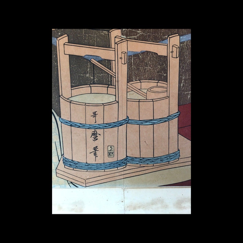 Edo Era Kitagawa Utamaro Ukiyo-e Block Print Uemura Yohei Publisher - Etsy