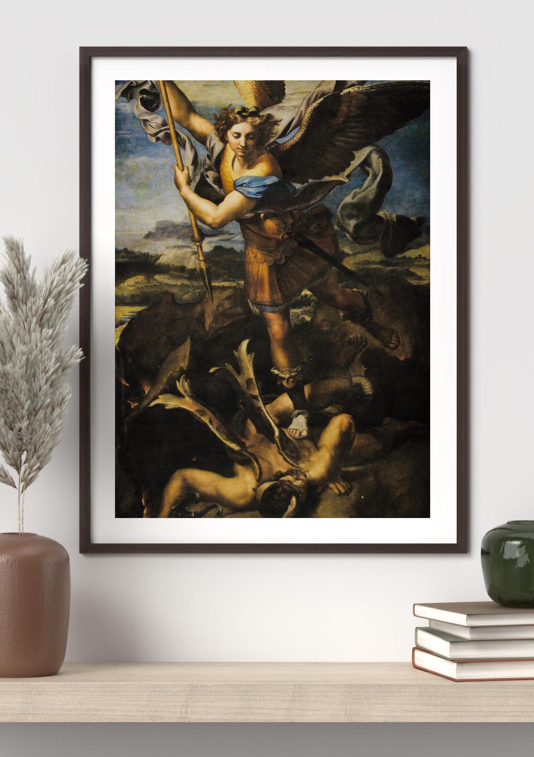 Saint Michael Defeats Satan by Raffaello Sanzio - Etsy