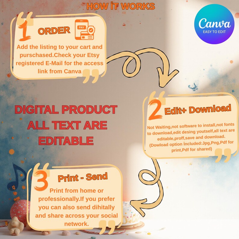 Barney Birthday Invitation Template: Printable Party Invite (digital ...