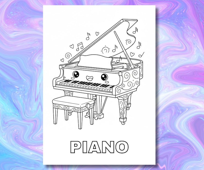 Musical Instruments Coloring Pages | Educational Music Worksheets for ...