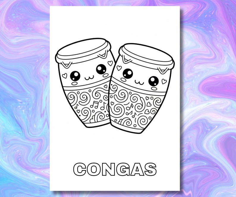 Musical Instruments Coloring Pages | Educational Music Worksheets for ...