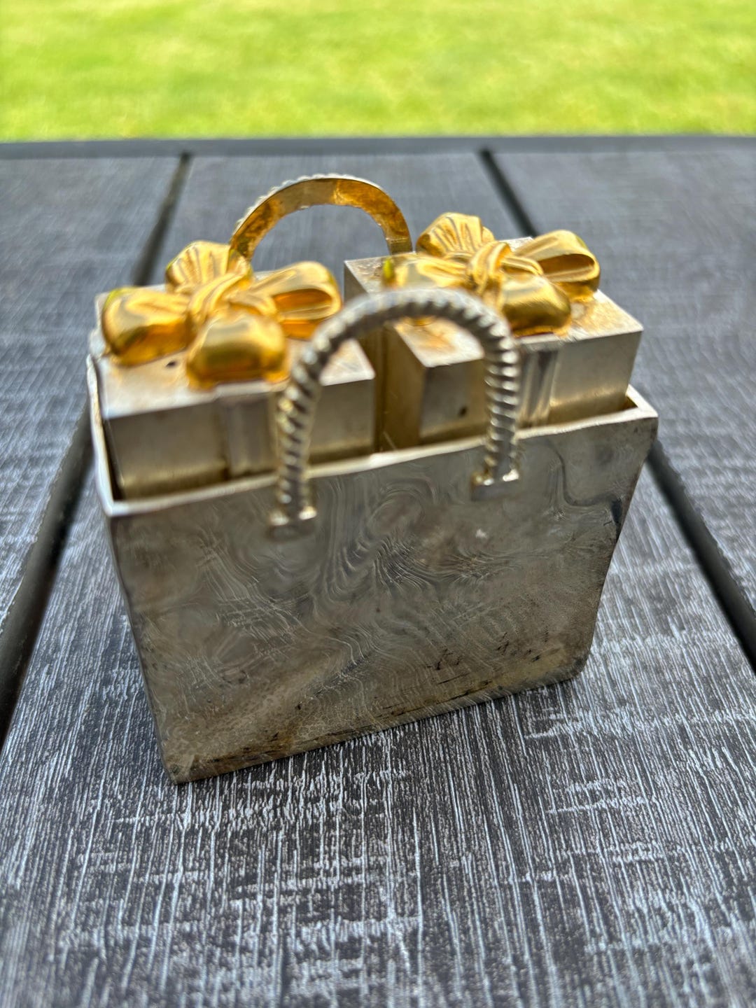 Godinger Silver and Gold Plated Salt and Pepper Shaker Set, Holiday ...
