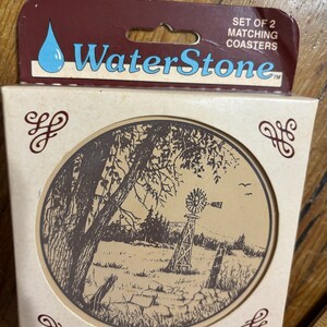 Water Stone Coasters, the Worlds Most Absorbsnt Stone Coaster, Set of 2 ...