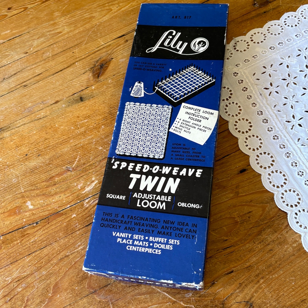 Lily Speed-o-weave Twin Adjustable Loom Made by Lili Mills Co. Complete ...